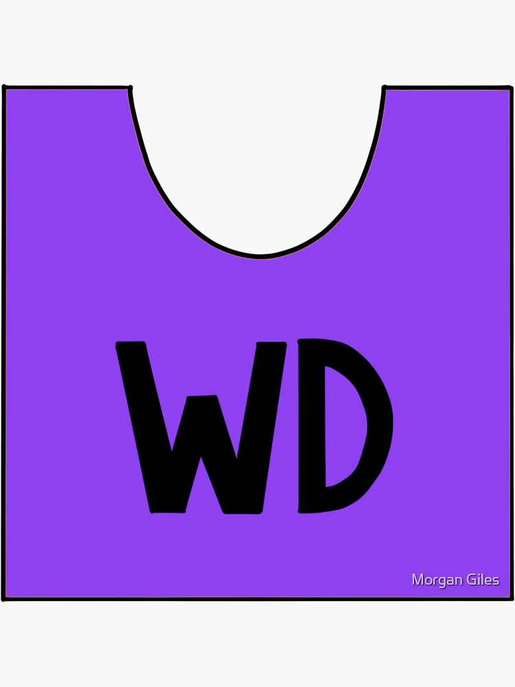 "Purple Wind Defence Bib" Sticker for Sale by PicnicRock24 | Redbubble