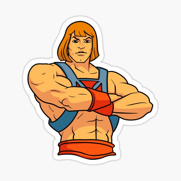 "He-man" Sticker for Sale by PEArt | Redbubble