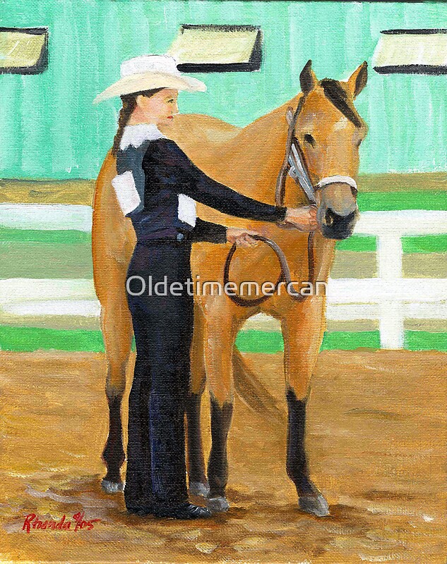 "Youth Showmanship Class Quarter Horse Portrait" by Oldetimemercan ...