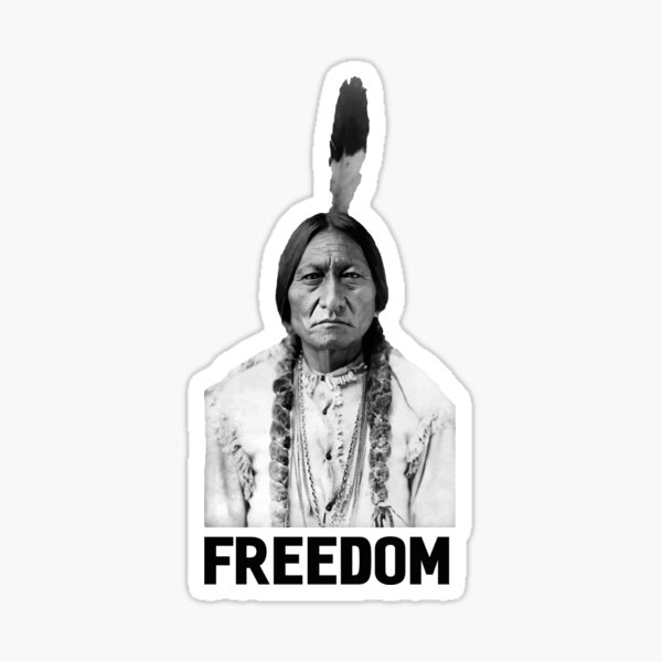 "sitting bull native american geronimo" Sticker for Sale by untagged ...
