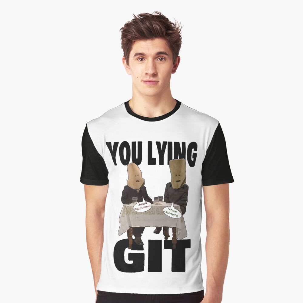 "Living Carpets Lying Git Vic Reeves Big Night Out" T-shirt for Sale by ...