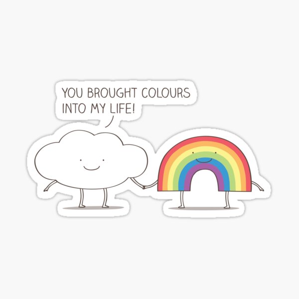 "Rainbow connection" Sticker for Sale by Milkyprint | Redbubble