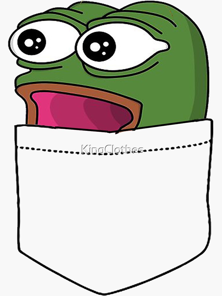 "POGGERS Corner Pocket Emote" Sticker by KingClothes | Redbubble