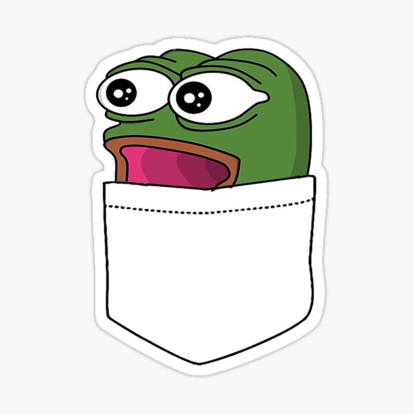 "POGGERS Corner Pocket Emote" Sticker by KingClothes | Redbubble