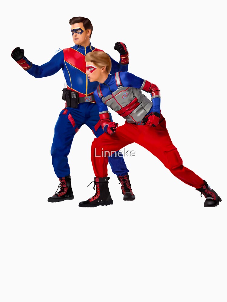 "Kid Danger and Captain Man Heroic Full Sketch" T-shirt for Sale by ...