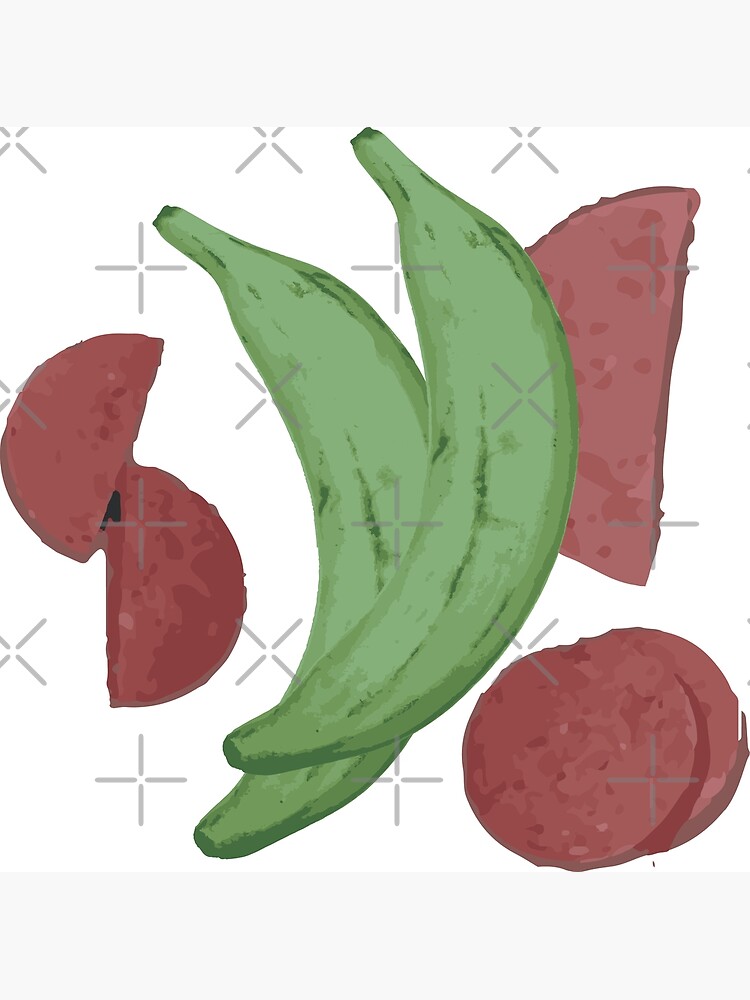 "Platano con Salami" Poster by Rosedoggz | Redbubble