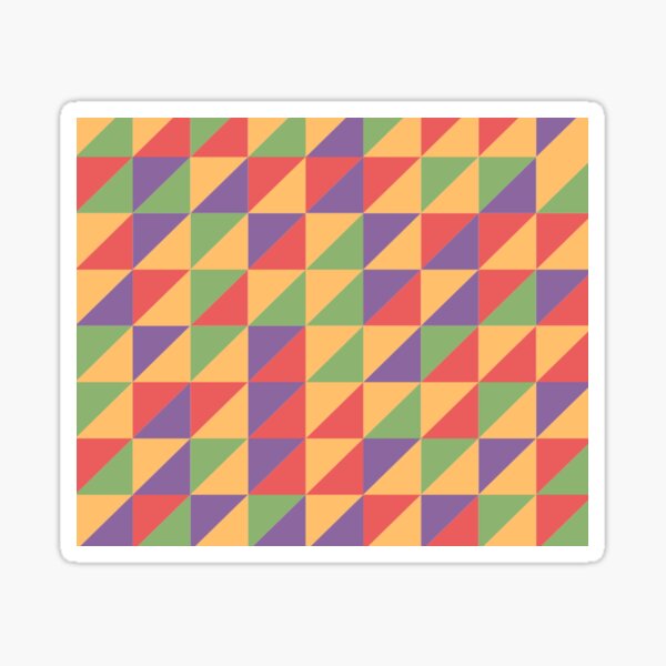 "Fall Themed Quilt Pattern " Sticker by LaurenPatrick | Redbubble