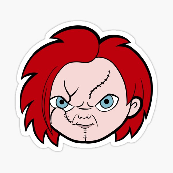 "Chucky" Sticker for Sale by LonelyBunny | Redbubble