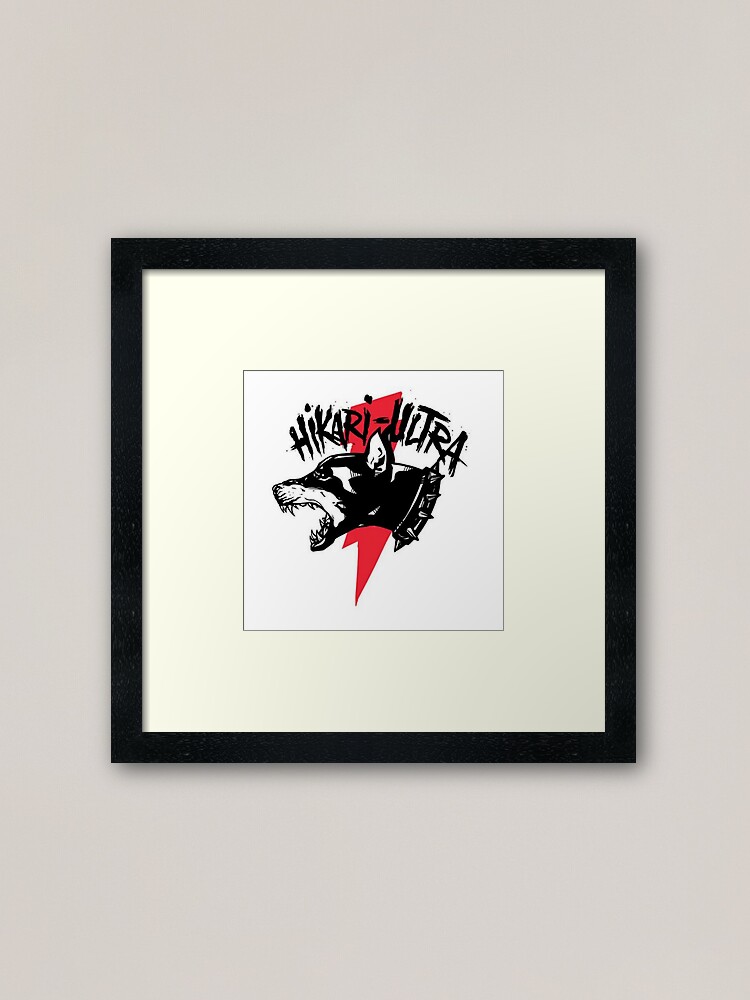 "Zillakami x Sosmula Hikari Ultra Logo (City Morgue) [RED BOLT]" Framed ...