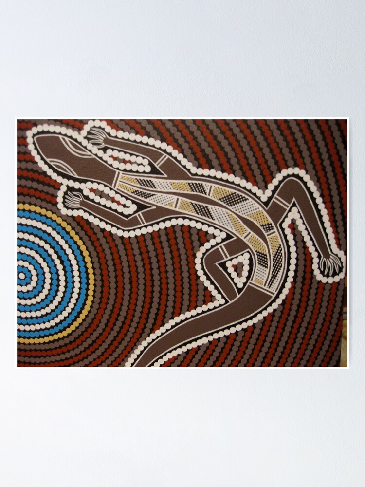 "Goanna by Australian Aboriginal artist David Williams" Poster for Sale ...