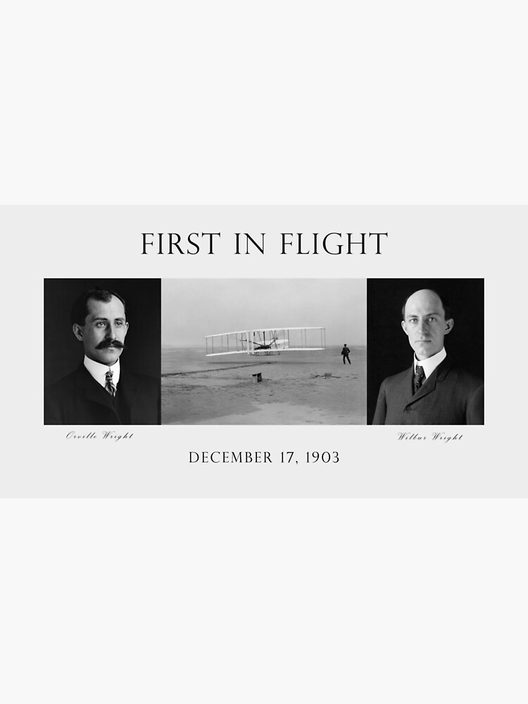 "First In Flight - The Wright Brothers" Poster by warishellstore ...