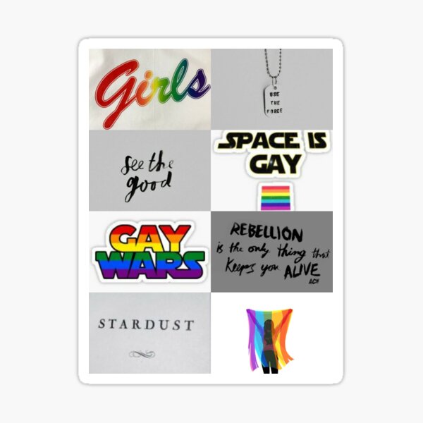 "Space is Gay Aesthetic" Sticker by nostalgiamisha | Redbubble