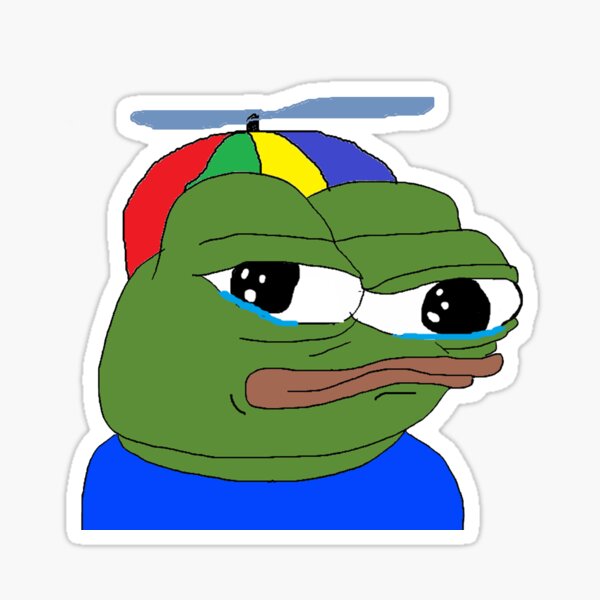 "PepoSad" Sticker for Sale by Kaernk | Redbubble