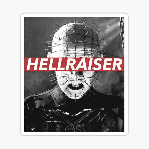 "HELLRAISER" Sticker for Sale by aleatoryz | Redbubble