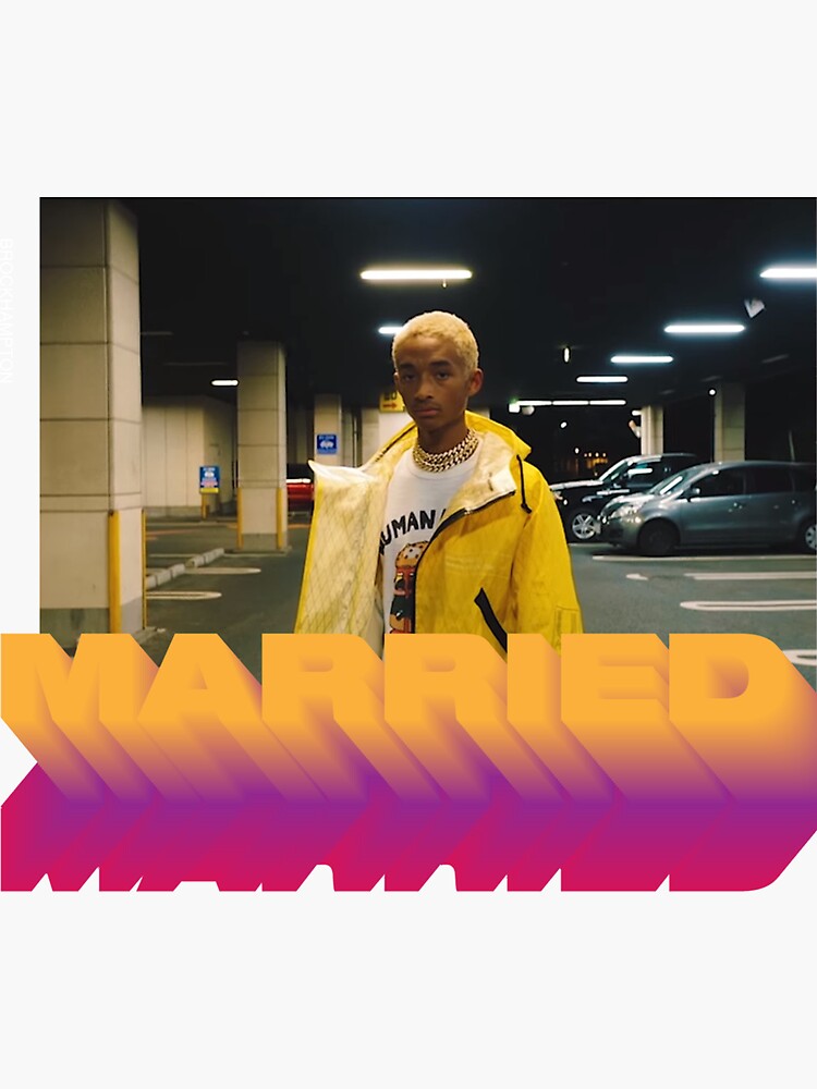 "BROCKHAMPTON - LET'S GET MARRIED" Sticker by IndyCreations | Redbubble