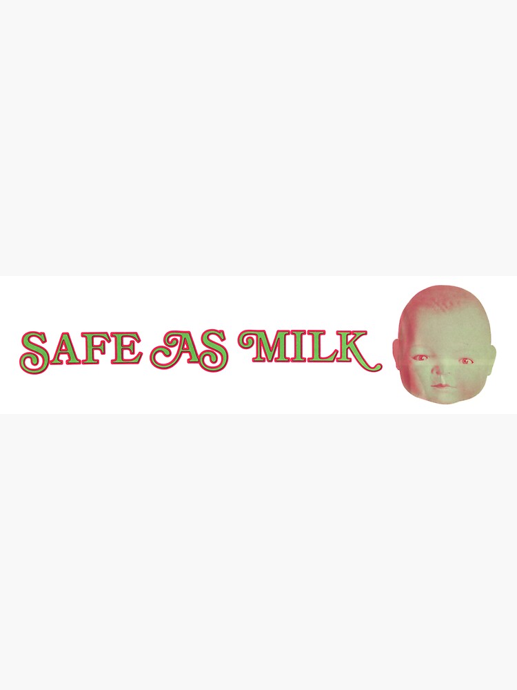 "Captain Beefheart Safe as Milk" Sticker for Sale by lilenczuk | Redbubble