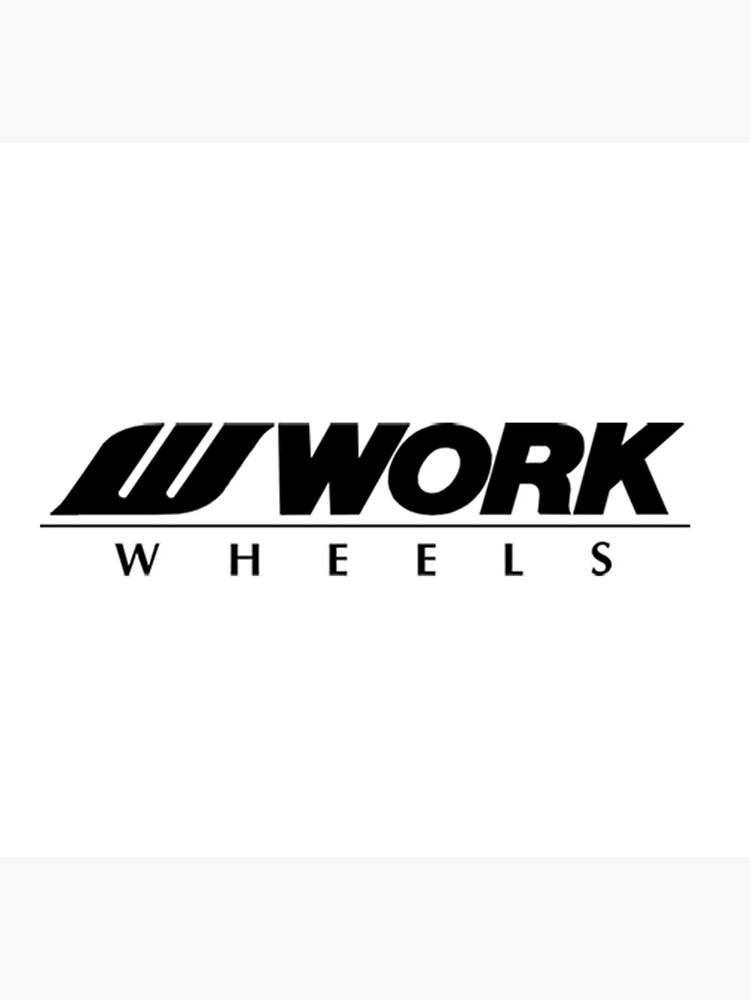 "Black Logo Work WHeels" Art Print for Sale by AustinTuned | Redbubble