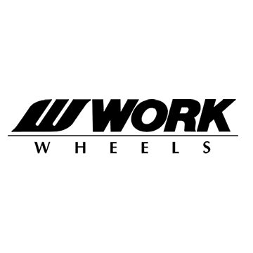 "Black Logo Work WHeels" Sticker for Sale by AustinTuned | Redbubble