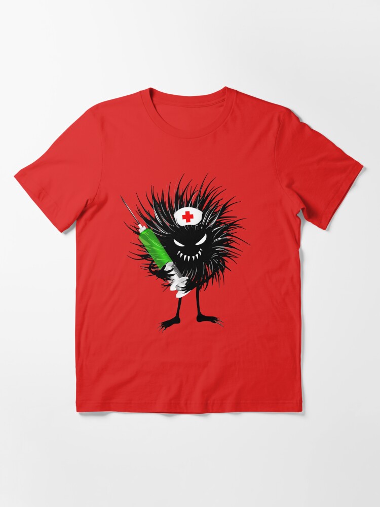 "Funny Evil Bug Nurse With Syringe" T-shirt for Sale by azzza ...