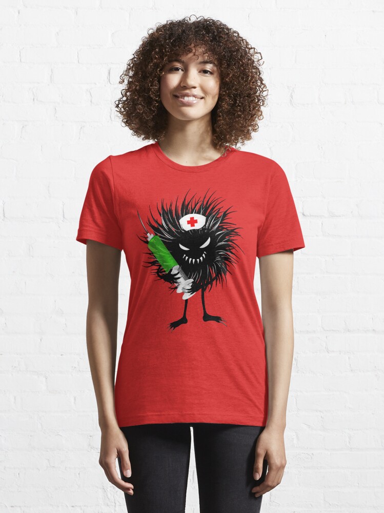 "Funny Evil Bug Nurse With Syringe" T-shirt for Sale by azzza ...