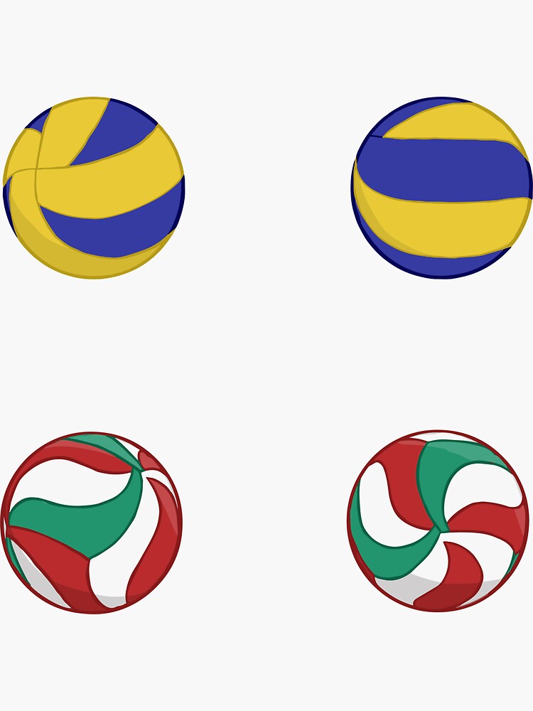 "Volleyballs" Sticker for Sale by pensandmarkers | Redbubble