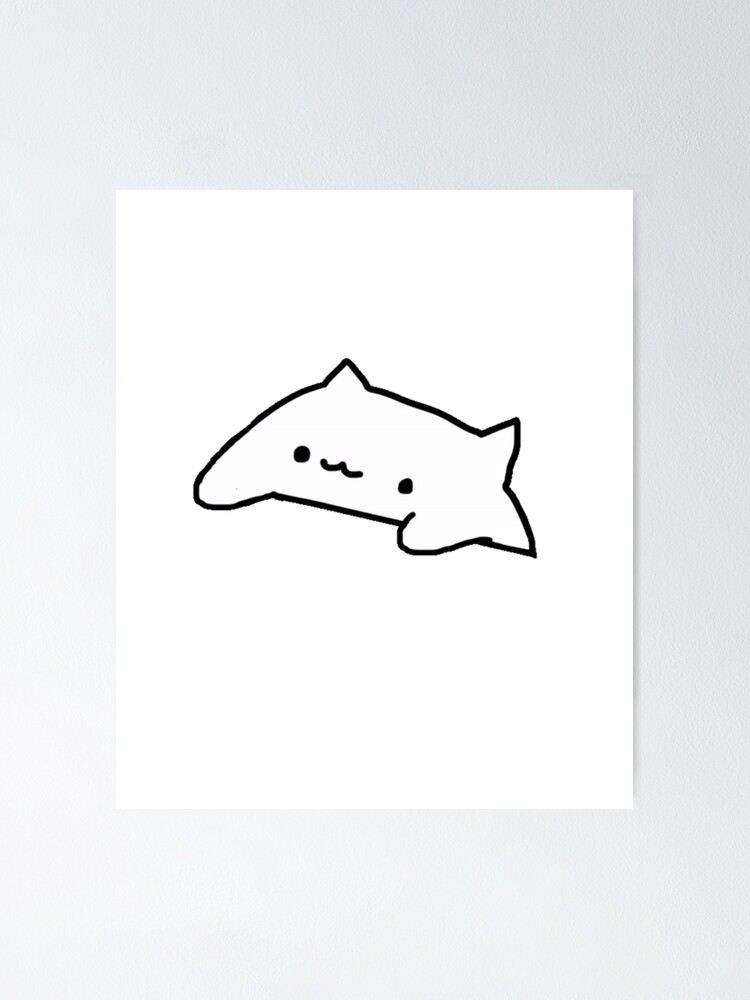 "Bongo Cat Meme" Poster by Huschild | Redbubble