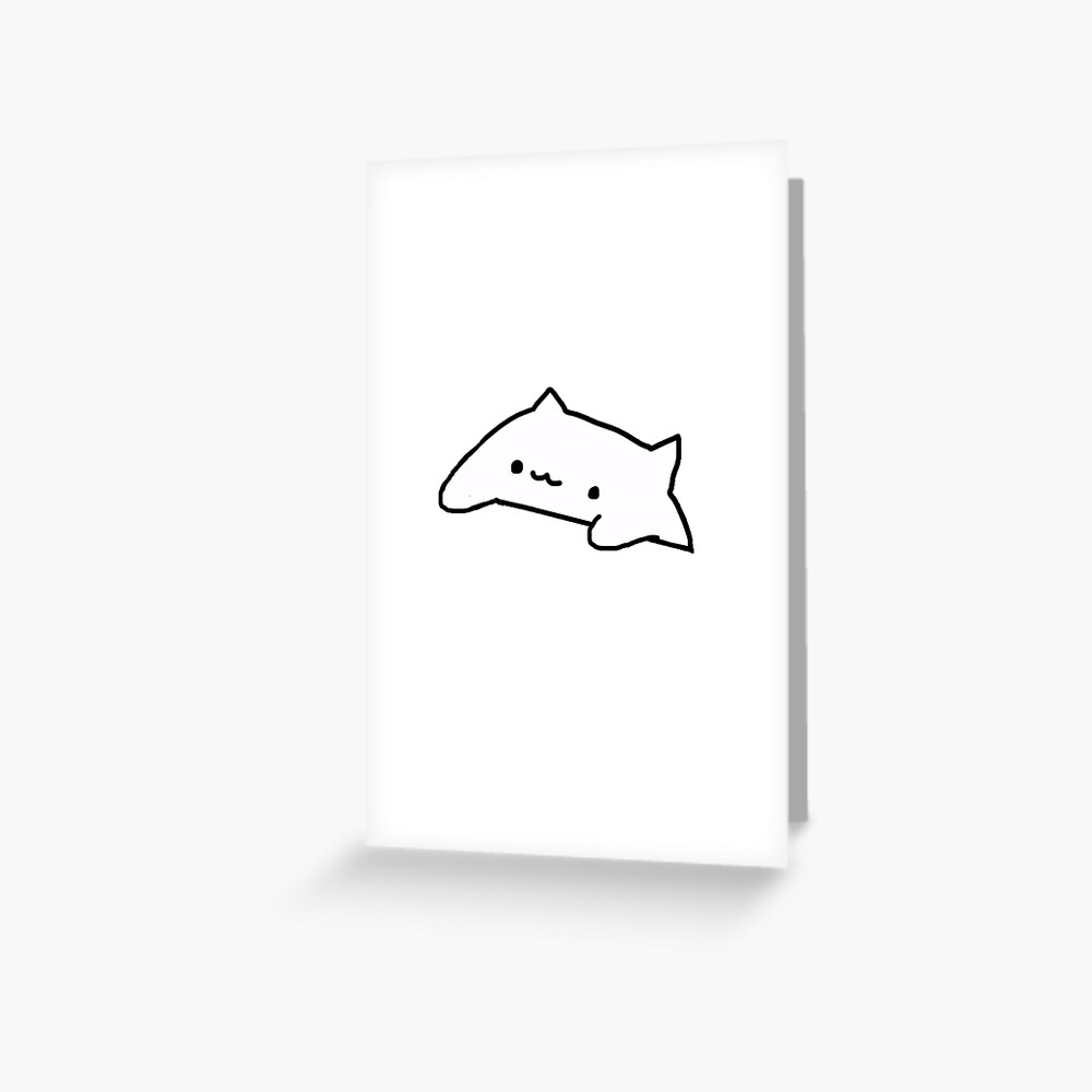 "Bongo Cat Meme" Greeting Card by Huschild | Redbubble