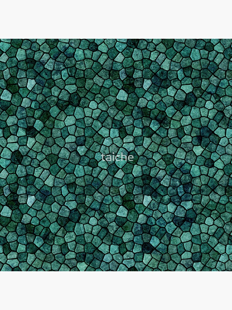 "Squamous Scaly Pattern In Aquamarine Green" Sticker for Sale by taiche ...