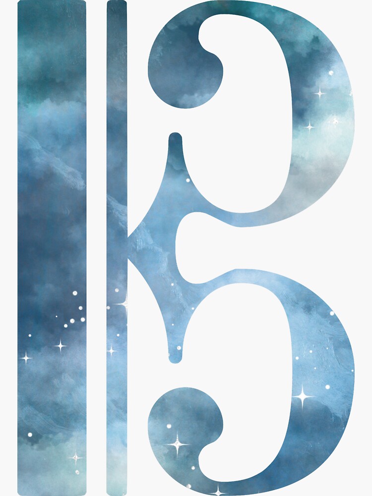 "Alto clef Tenor key | Musical Notes | Art" Sticker for Sale by ...