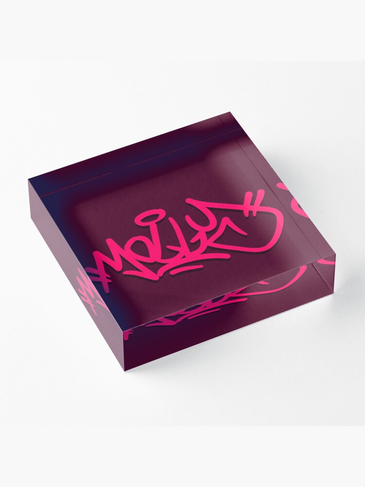 "Molly graffiti tag lettering (name)" Acrylic Block by NameGraffiti ...