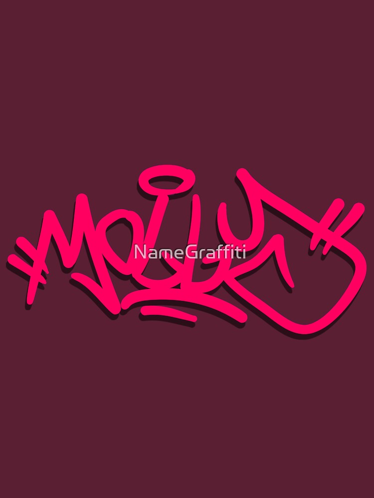 "Molly graffiti tag lettering (name)" T-shirt for Sale by NameGraffiti ...