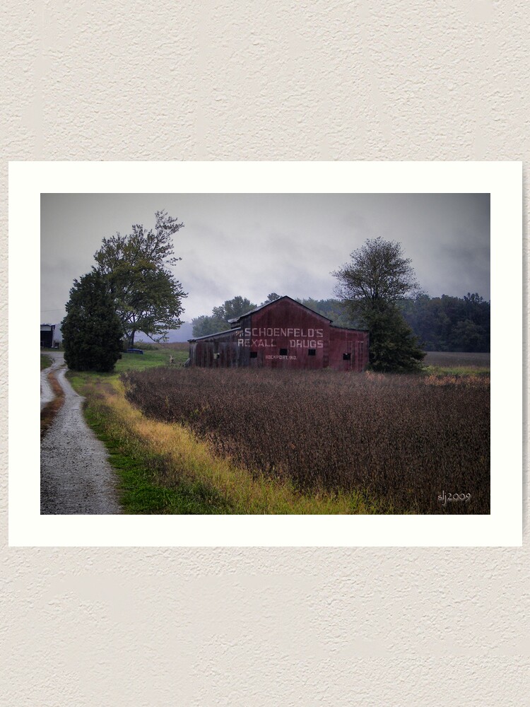 "Old barn Ad" Art Print by budrfli | Redbubble