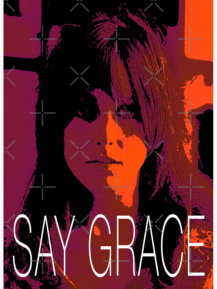 "Say Grace" Sticker for Sale by Salocin | Redbubble