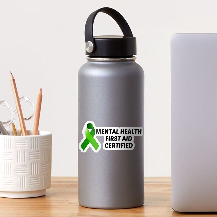 "Mental Health First Aid Sticker" Sticker for Sale by emilywerfel ...