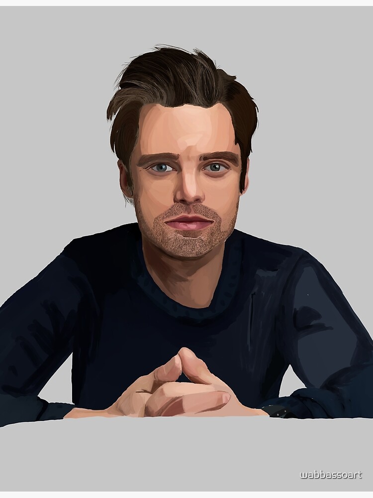 "Sebastian Stan Drawing" Poster by wabbassoart | Redbubble