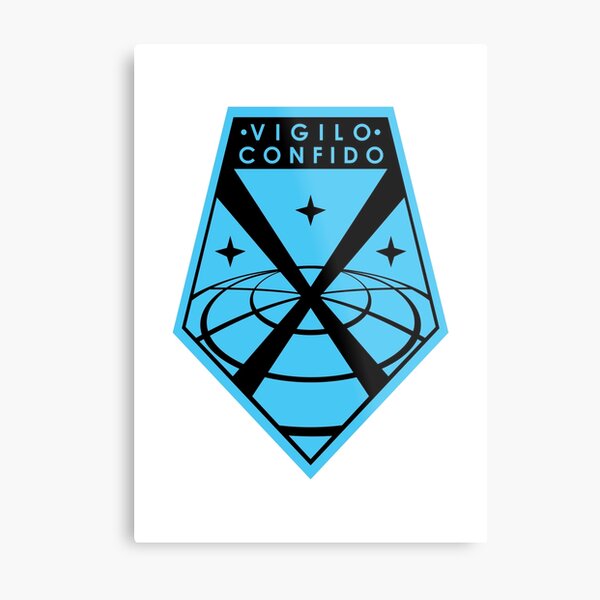 ""Vigilo Confido" XCOM Logo" Metal Print for Sale by Masterqw1 | Redbubble