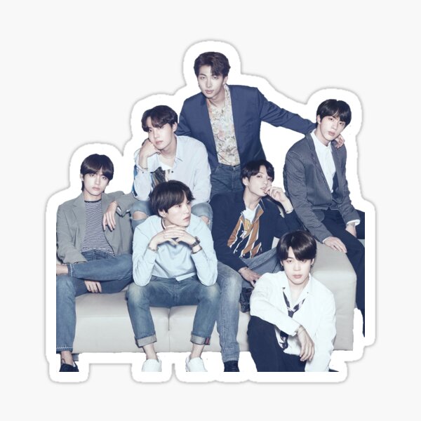 "BTS group Sticker " Sticker for Sale by Destsuarez999 | Redbubble