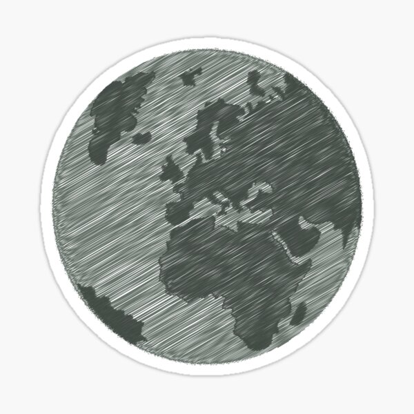 "Planet Earth " Sticker for Sale by ERLdesigns | Redbubble