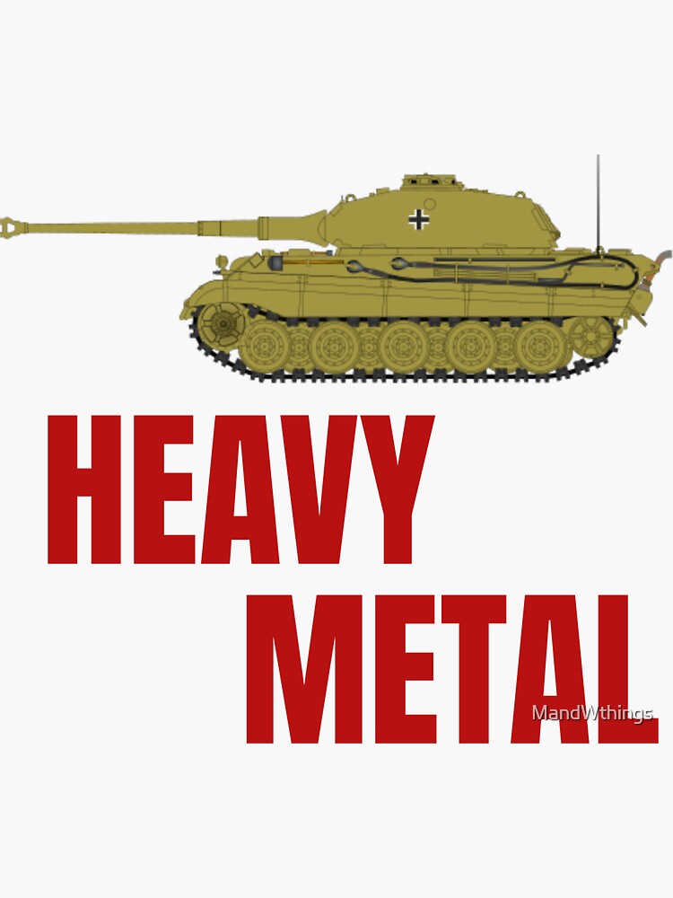 "Panzer - Heavy Metal" Sticker for Sale by MandWthings | Redbubble