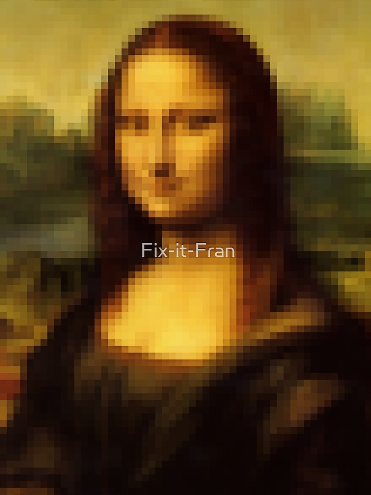 "Pixel Mona Lisa" Scarf for Sale by Fix-it-Fran | Redbubble