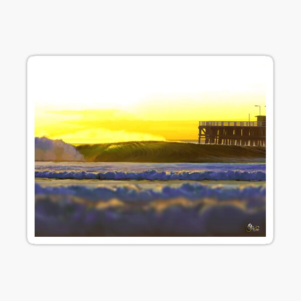 "Miramar 2013" Sticker for Sale by 4d2SurfyArte | Redbubble