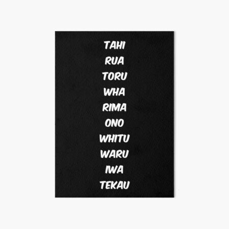 "Numbers 1 to 10 in Maori" Art Board Print by Ange26 | Redbubble