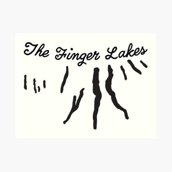 "Finger Lakes Silhouette" Art Print for Sale by FancyFreeDesign | Redbubble