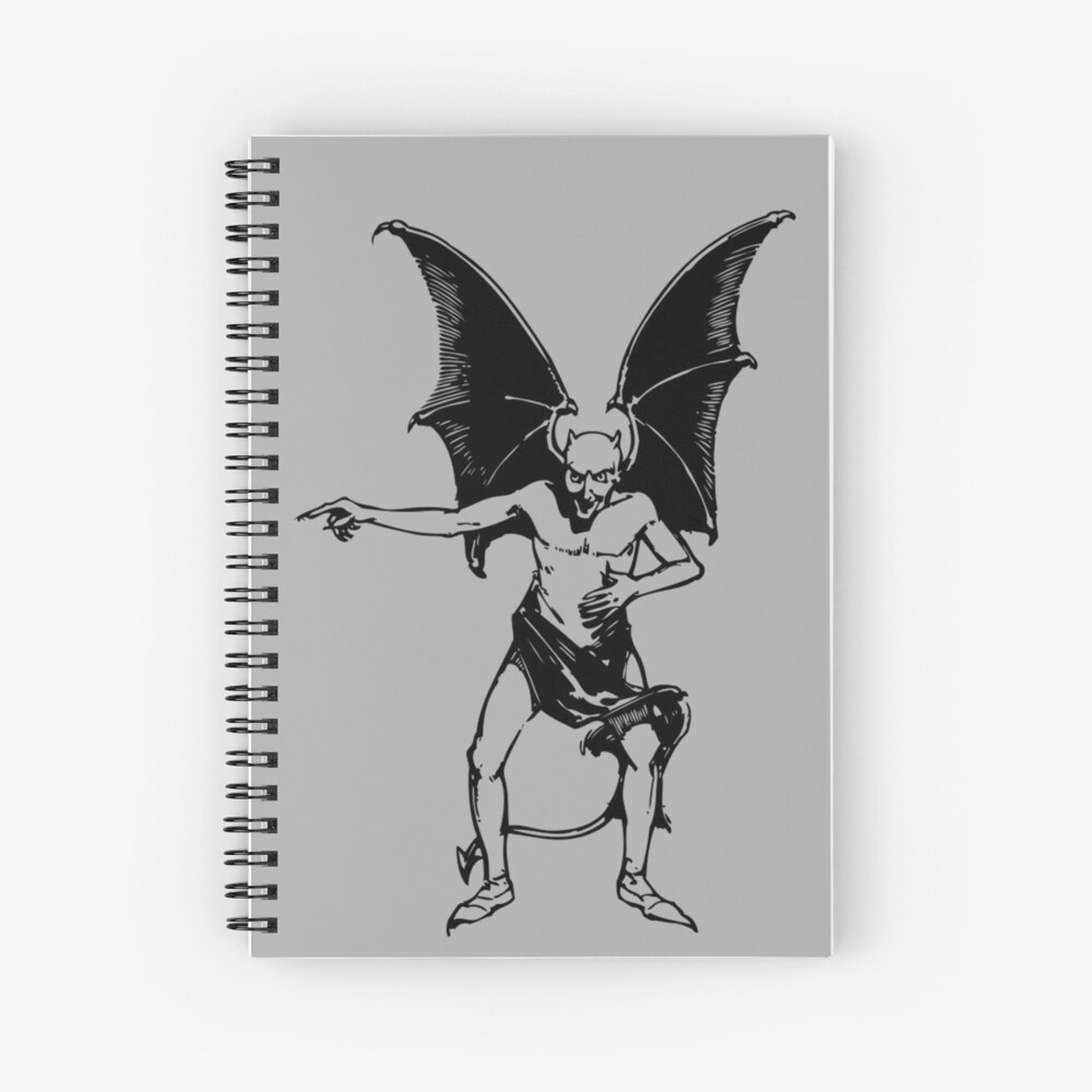 "DEVIL SKETCH" Spiral Notebook for Sale by AbigailMinchew | Redbubble