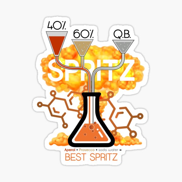 "SPRITZ RECIPE" Sticker by Matrioska | Redbubble