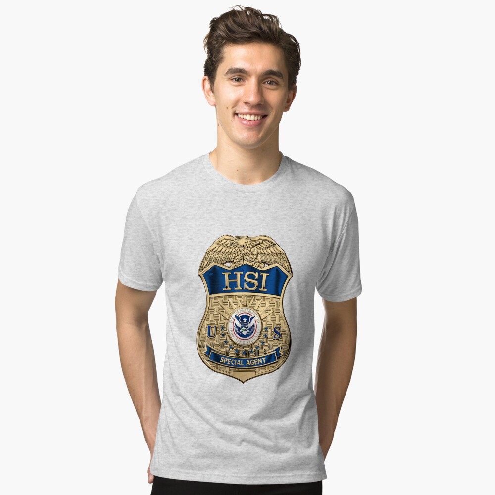 "Homeland Security Investigations - HSI Special Agent Badge over White ...