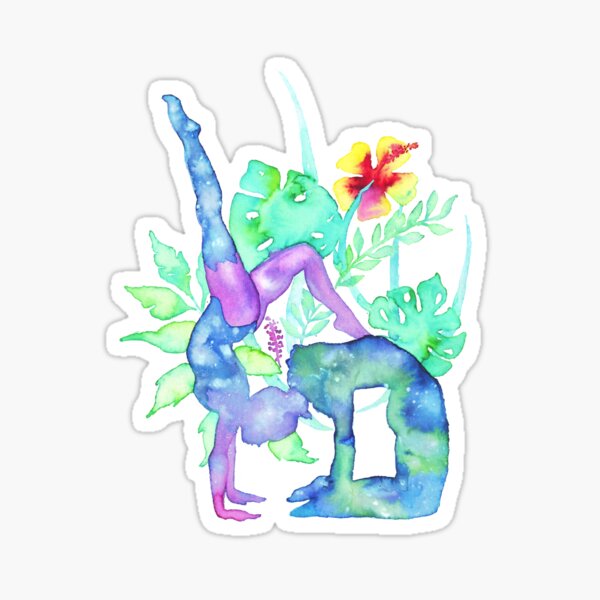 "Acro Yoga Soul sister" Sticker for Sale by balgrittella | Redbubble
