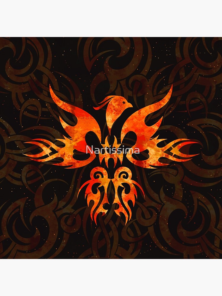 "Fire Phoenix Bird " Poster by Nartissima | Redbubble