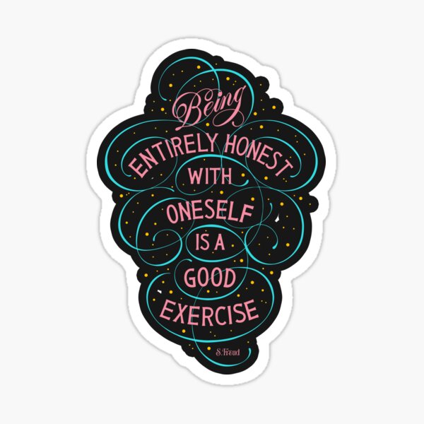 "Honest to Self" Sticker for Sale by noviajonatan | Redbubble