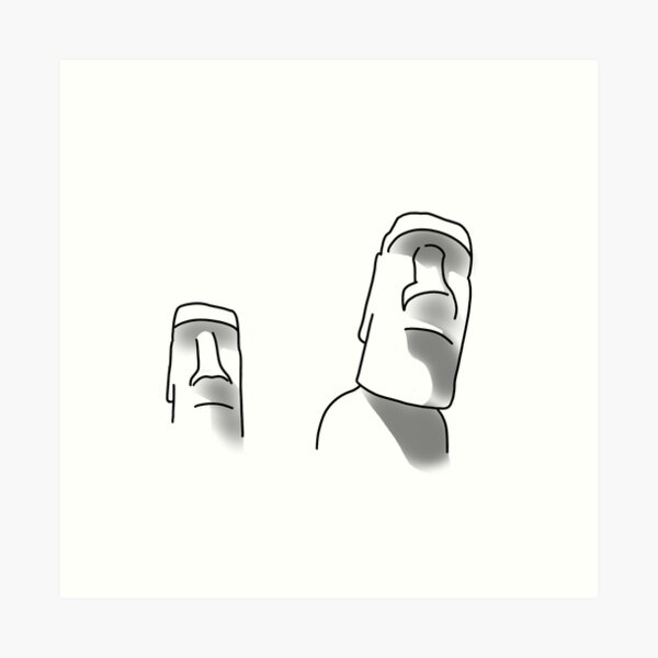 Moai Wall Art | Redbubble